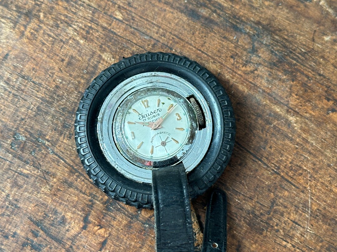 Faiser Tyre Watch Rare Rally Racing Keychain Mechanical - Etsy
