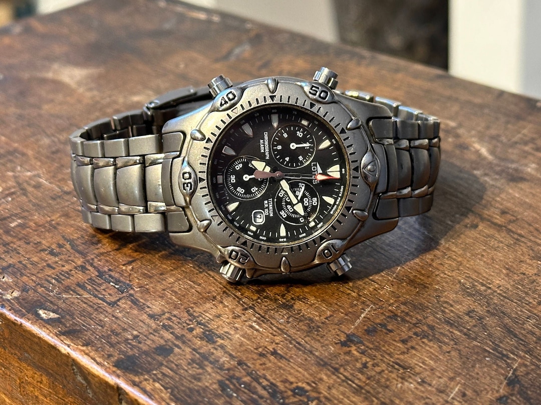 Lotus Full Titanium Chronograph Alarm Watch Superb - Etsy
