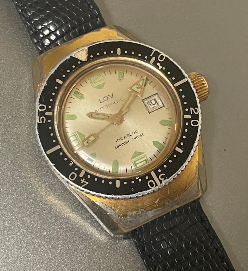 Vintage Swiss Made Lady Diver Watch Automatic – Superb Dial, Classic ...