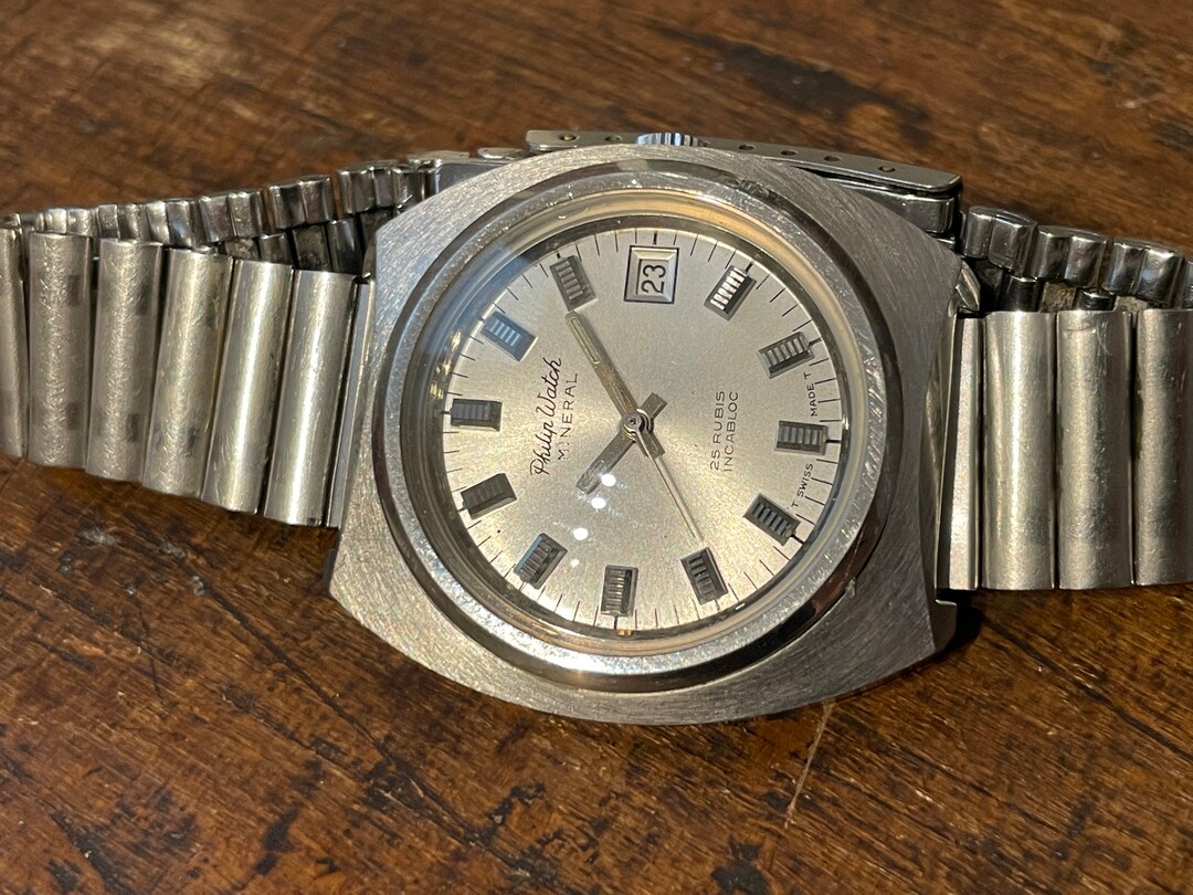 Philip Watch Mineral Automatic Vintage Diver Watch Eta 2783 Movement ...