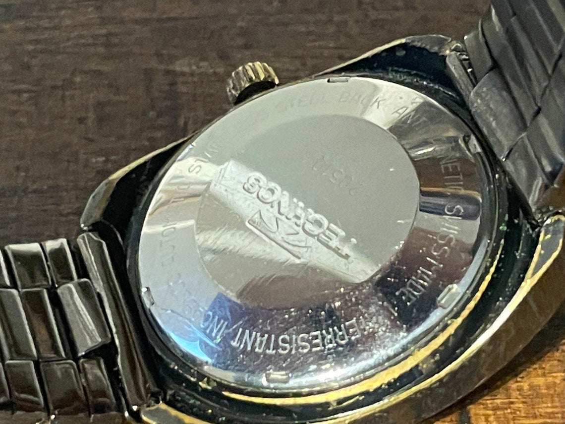 Technos Vintage Automatic Diver Watch Day Date Gold Dial Eta 2789 - Etsy