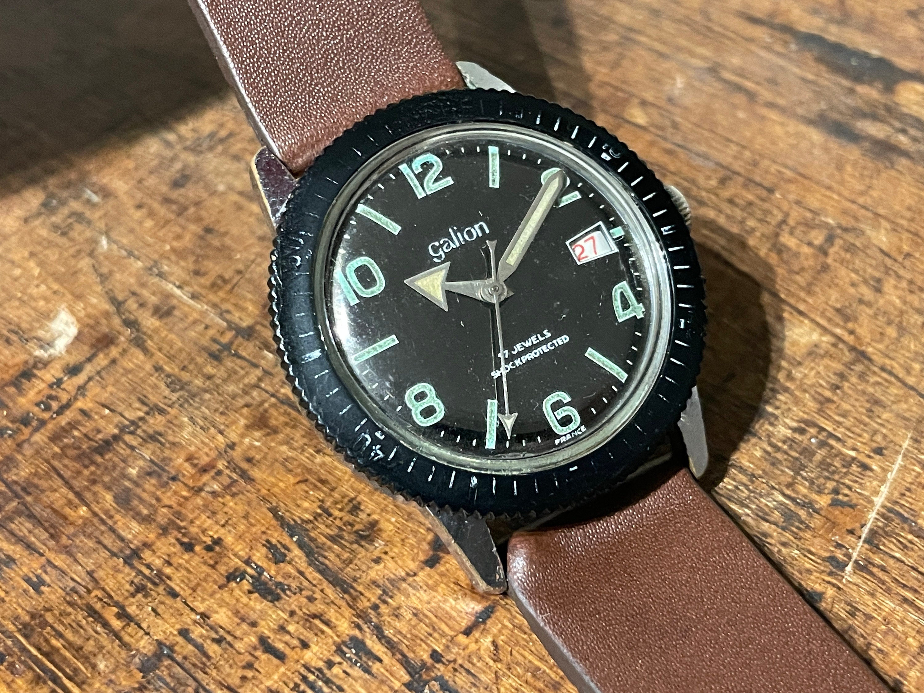 Galion Winton Watch | Vintage Frace Diver Men's Watch | Retro ...