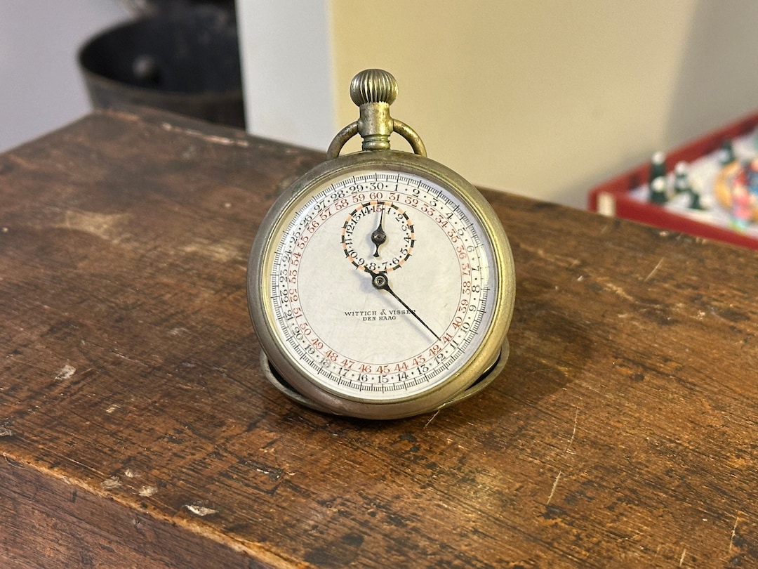 Wittich & Visser De Haag Stopwatch Vintage Industrial Superb Minerva - Etsy