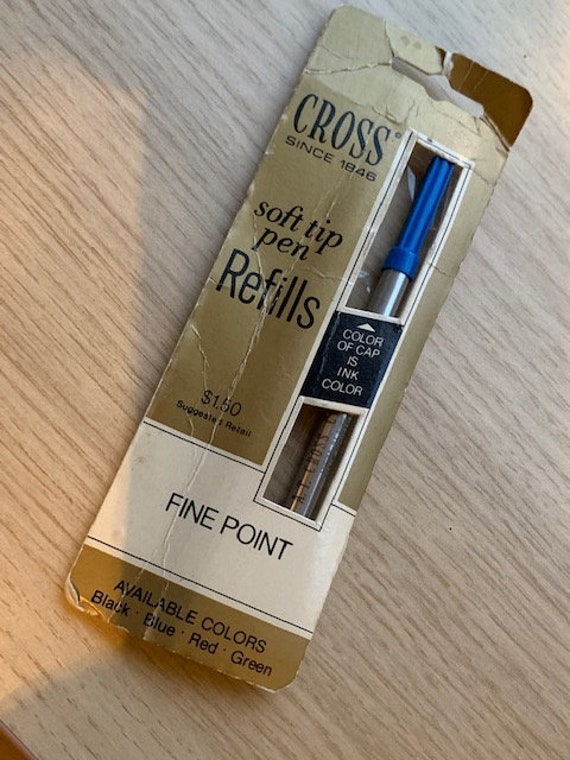 Cross Soft Tip Pen Refill Vintage Blue Ballpoint | Etsy