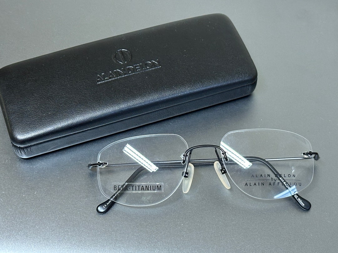 Alain Delon Beta Titanium Glasses Frame Eyeglasses Black AD1 53/18/24 ...