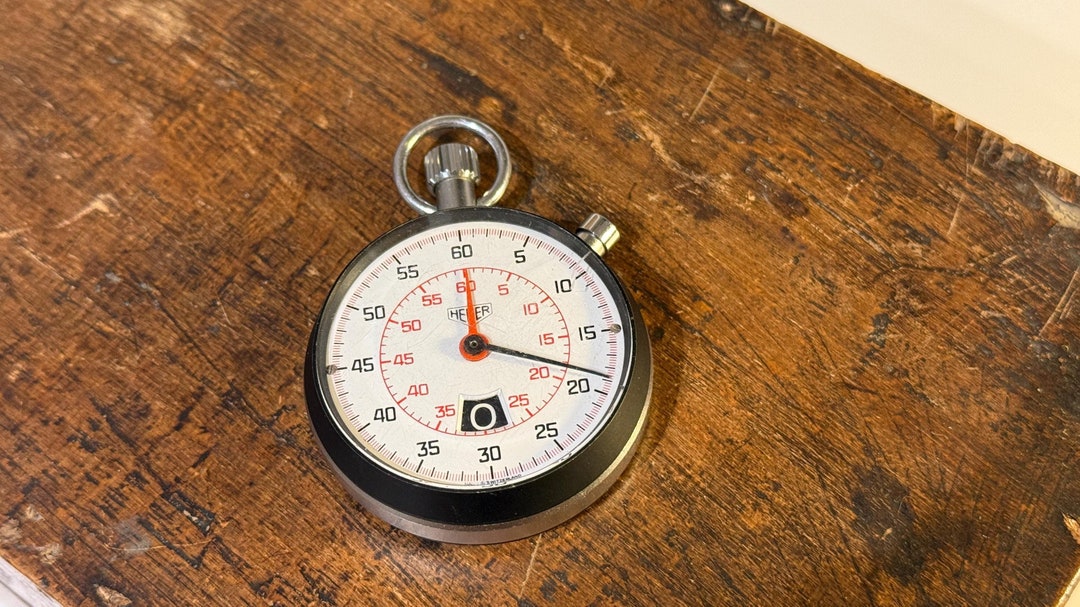 Heuer Stopwatch 8 Hours Counter Dashboard Set Vintage Stopwatch Sport ...