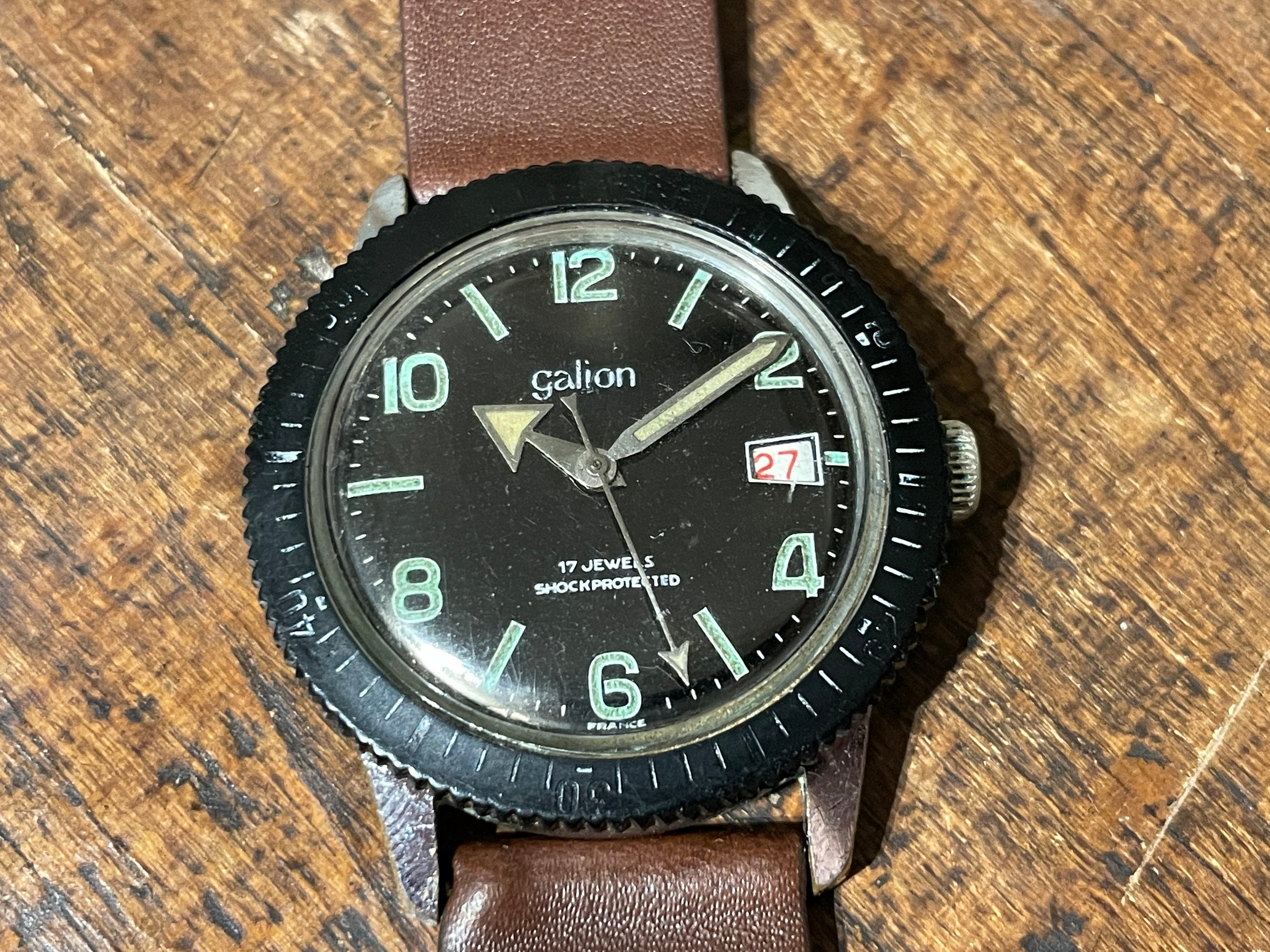 Galion Winton Watch | Vintage Frace Diver Men's Watch | Retro ...