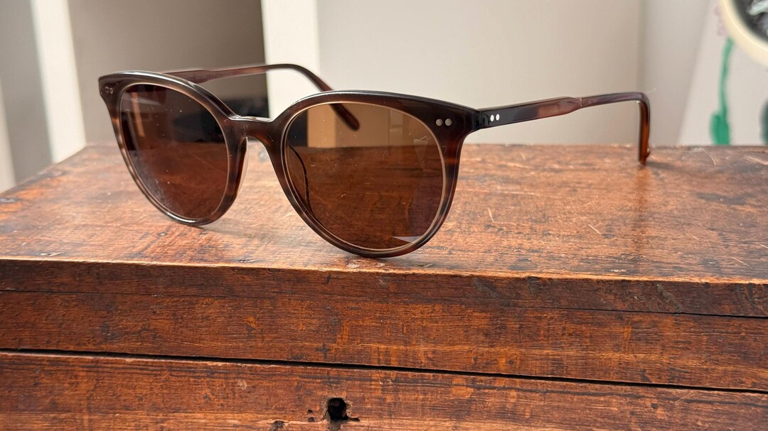 Garrett Leight Dillon Brown 50mm Glasses Frames - Rare Designer Eyewear ...