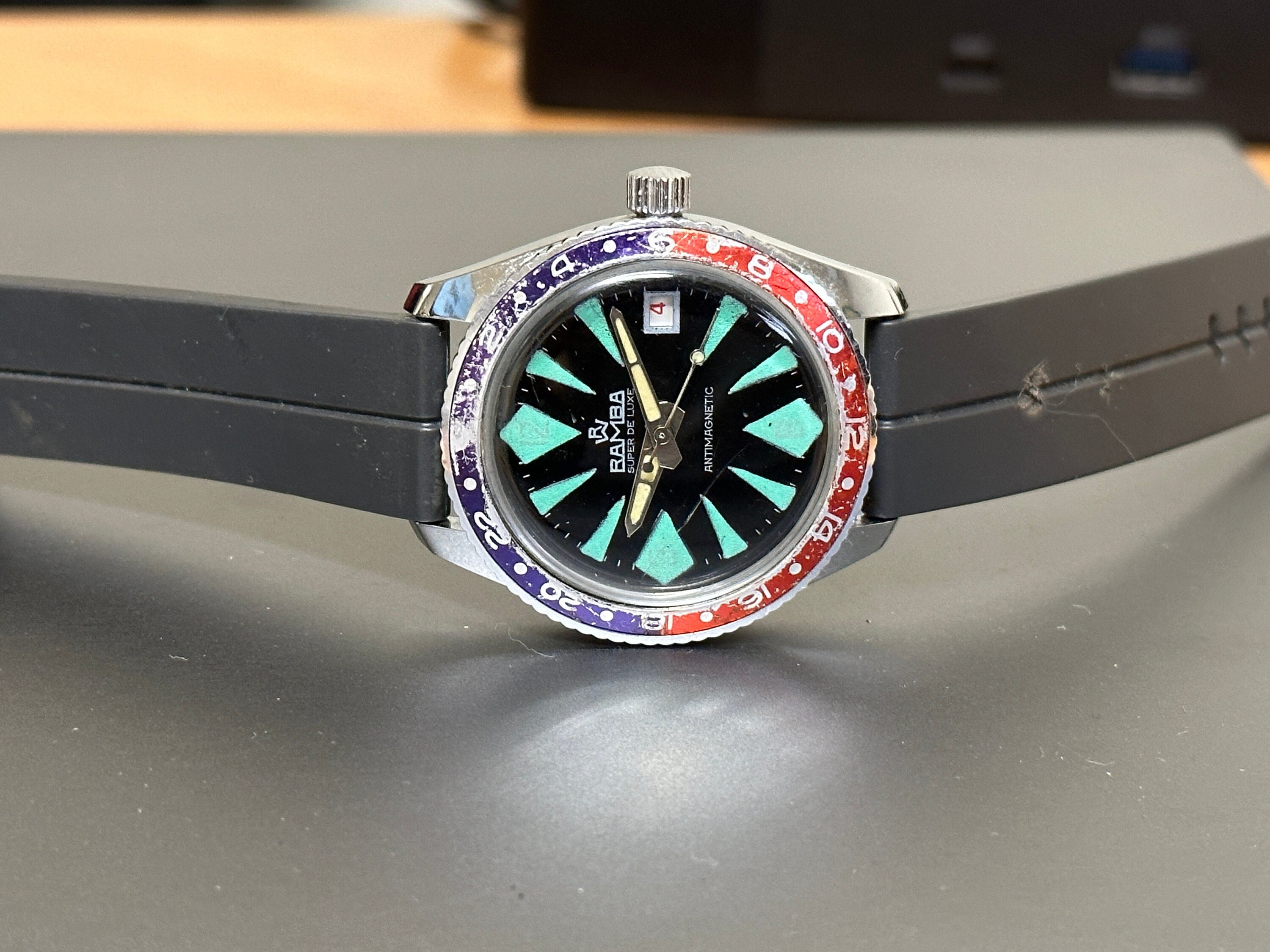 Ramba Super Deluxe Vintage Mechanical Man Diver Watch 37mm - Etsy