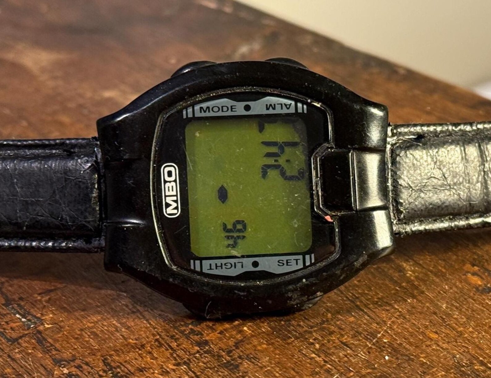 Rare MBO Digital Watch With Heart Rate Monitor & Alarm – LCD LED Sport ...