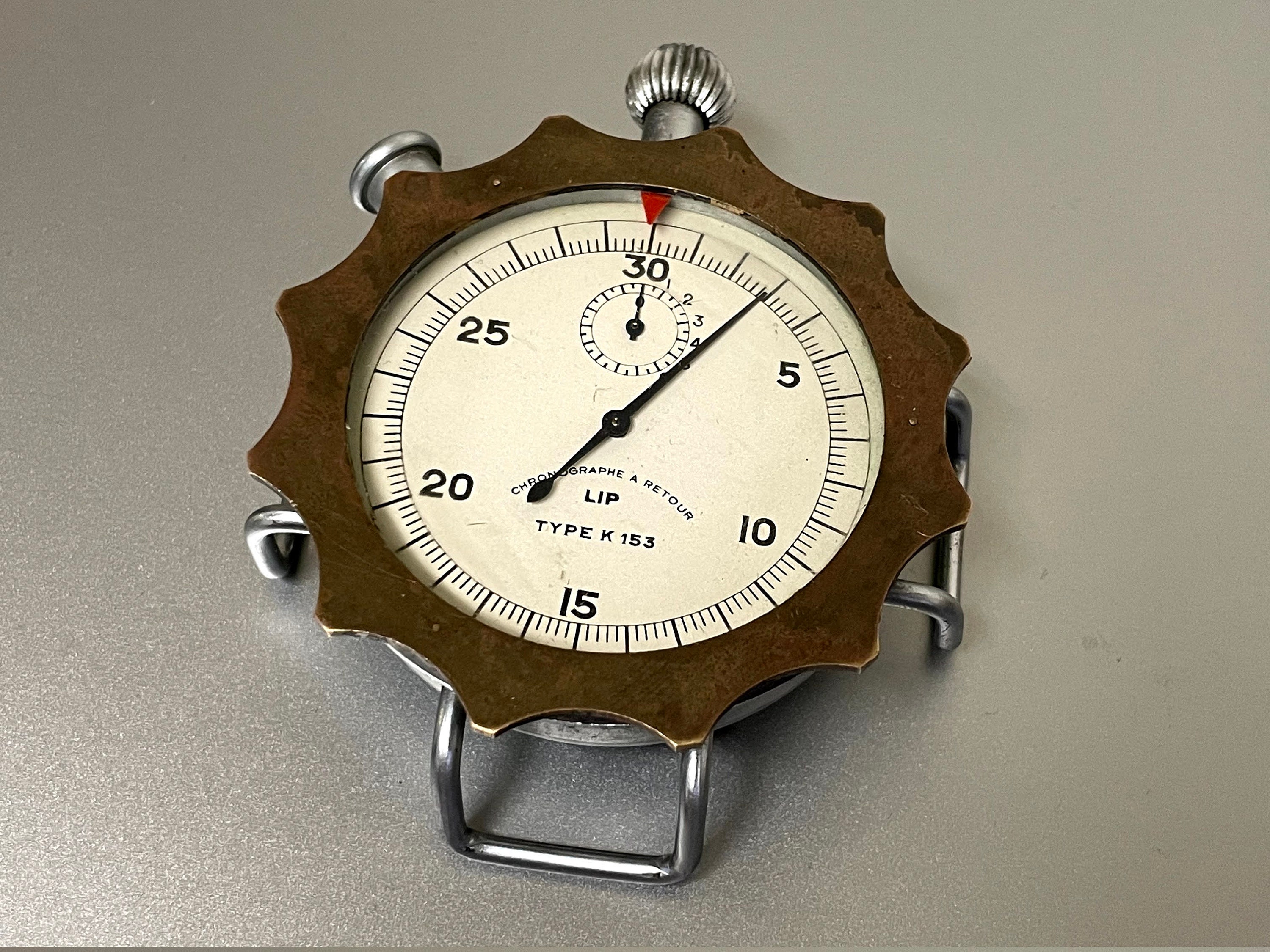 Rare Chronographe A Retour LIP TYPE K 153 WWII / Bomb Timer Wrist Watch ...