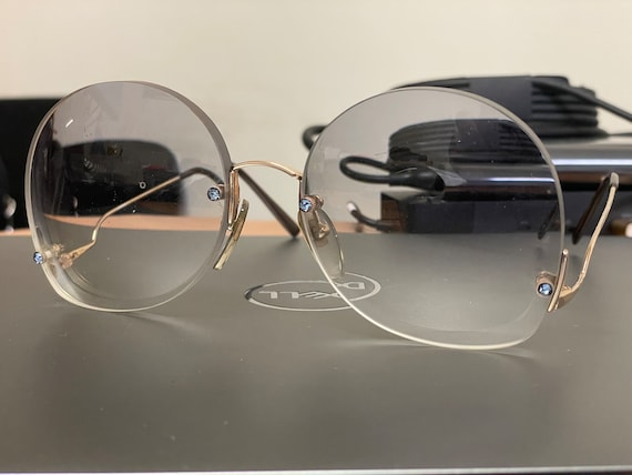 Flair Superb Rimless Glasses Blue Stone Fashion Designer - Etsy