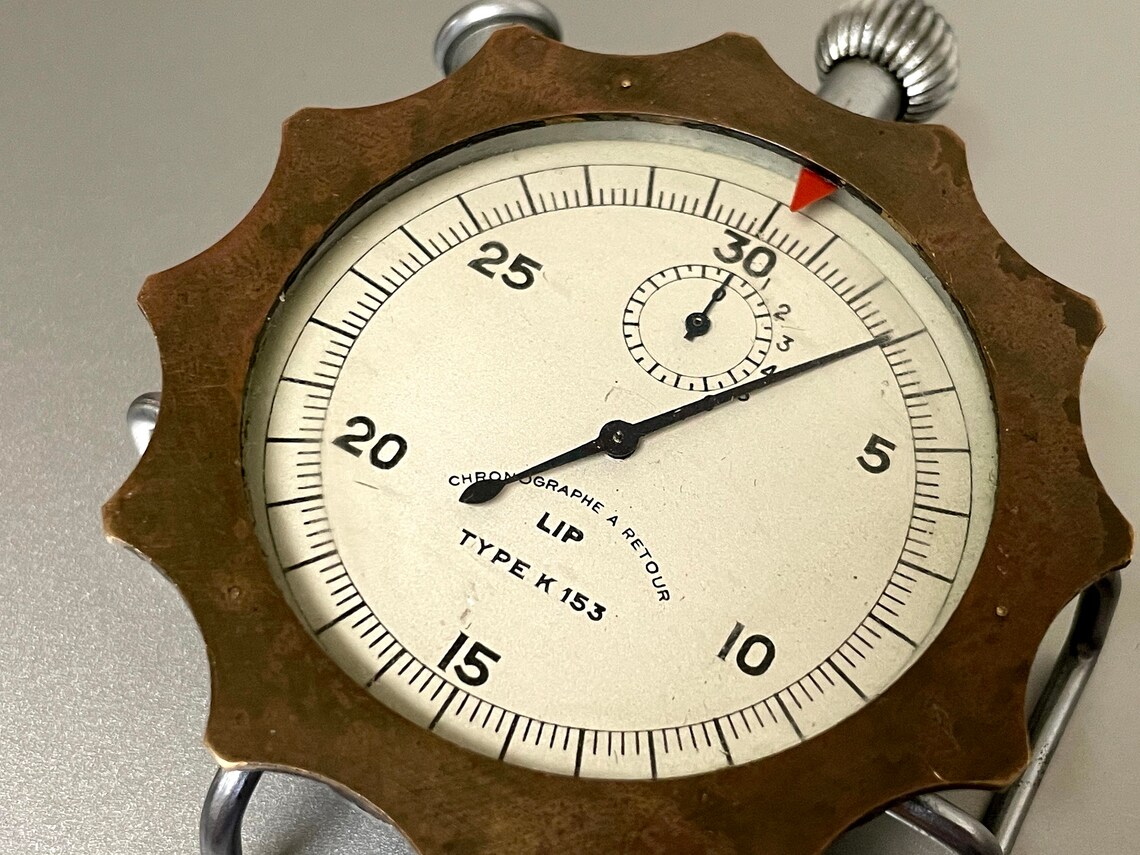 Rare Chronographe A Retour LIP TYPE K 153 WWII / Bomb Timer Wrist Watch ...