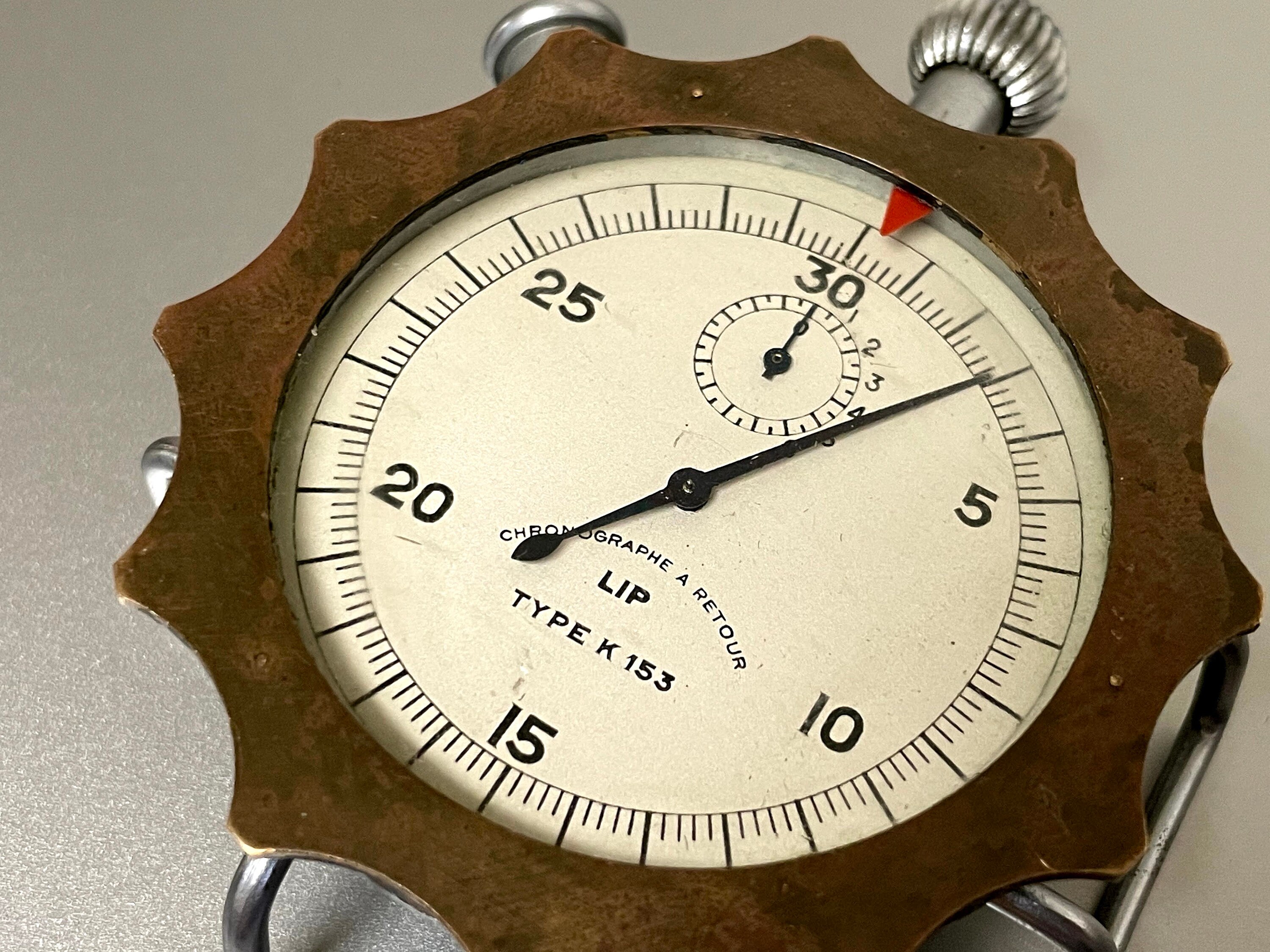 Rare Chronographe A Retour LIP TYPE K 153 WWII / Bomb Timer Wrist Watch ...
