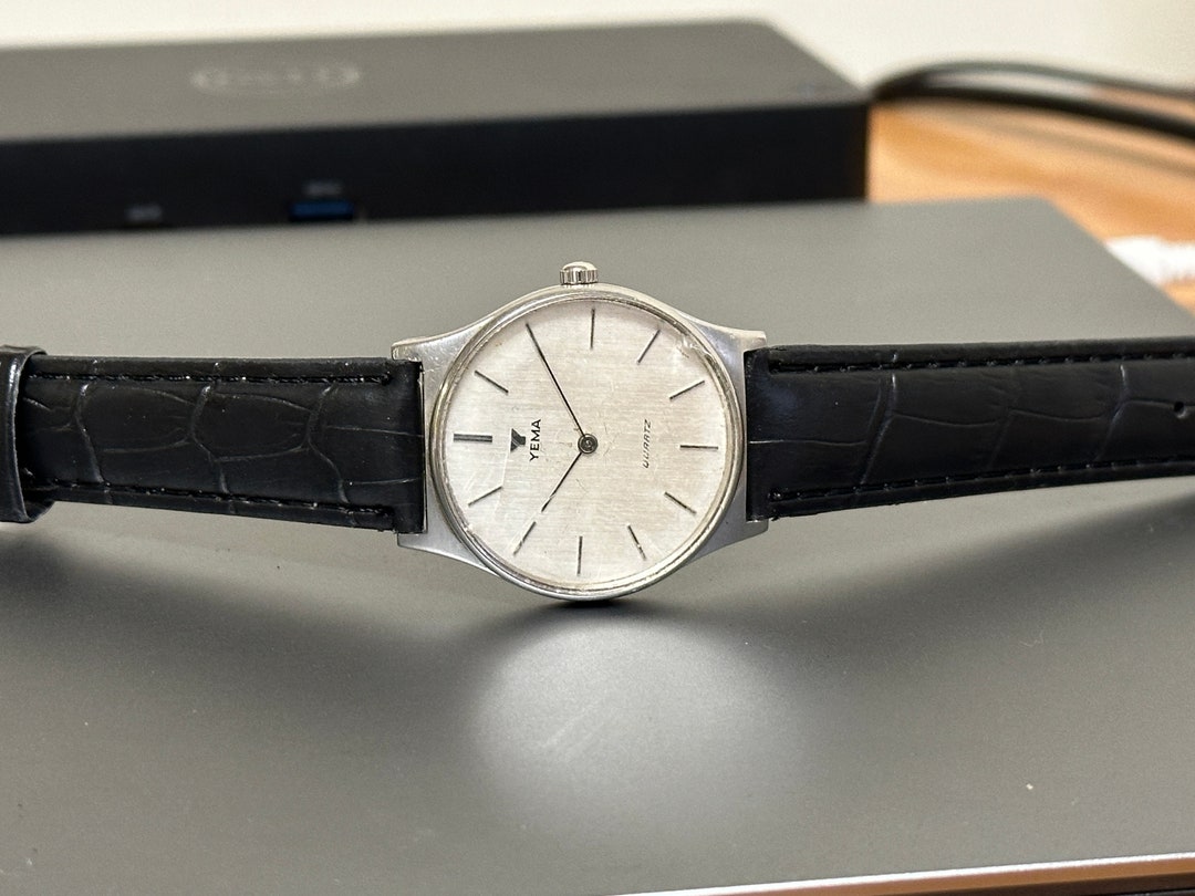 Vintage Yema Quartz Men’s Watch Minimalist Design Classic Style Elegant ...