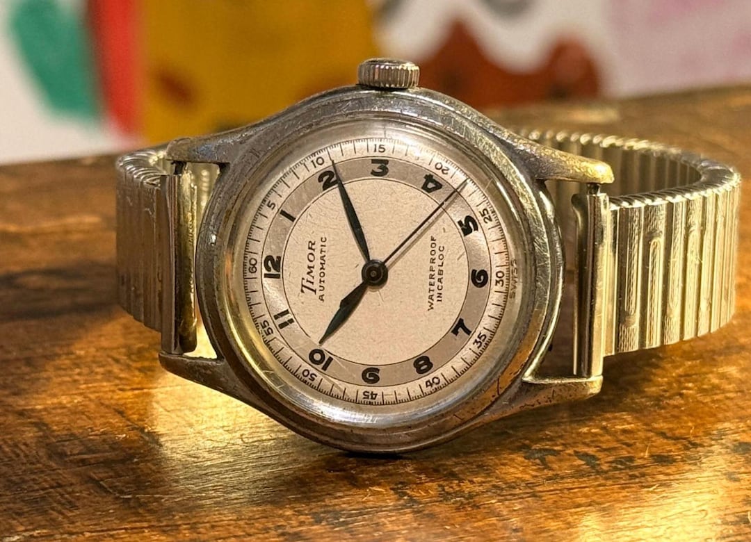 Vintage Timor Auomatic Military Watch, Rare Men’s Mechanic Vintage ...