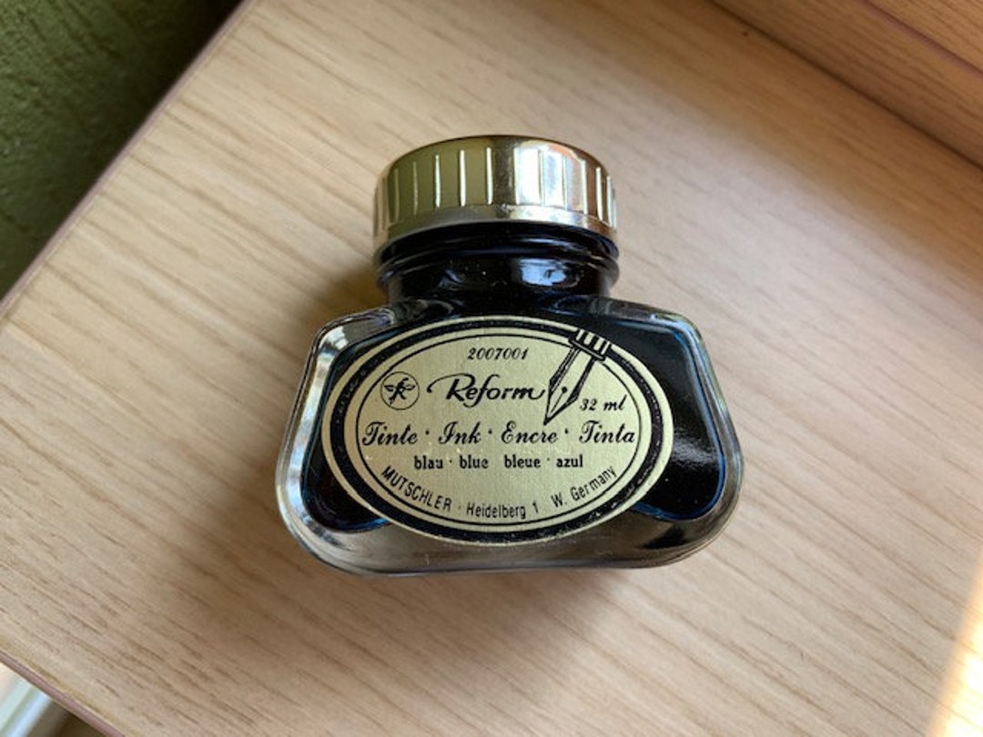Vintage Reform Ink Blue, Made in Germany, Collectible Pen Ink, Writing ...