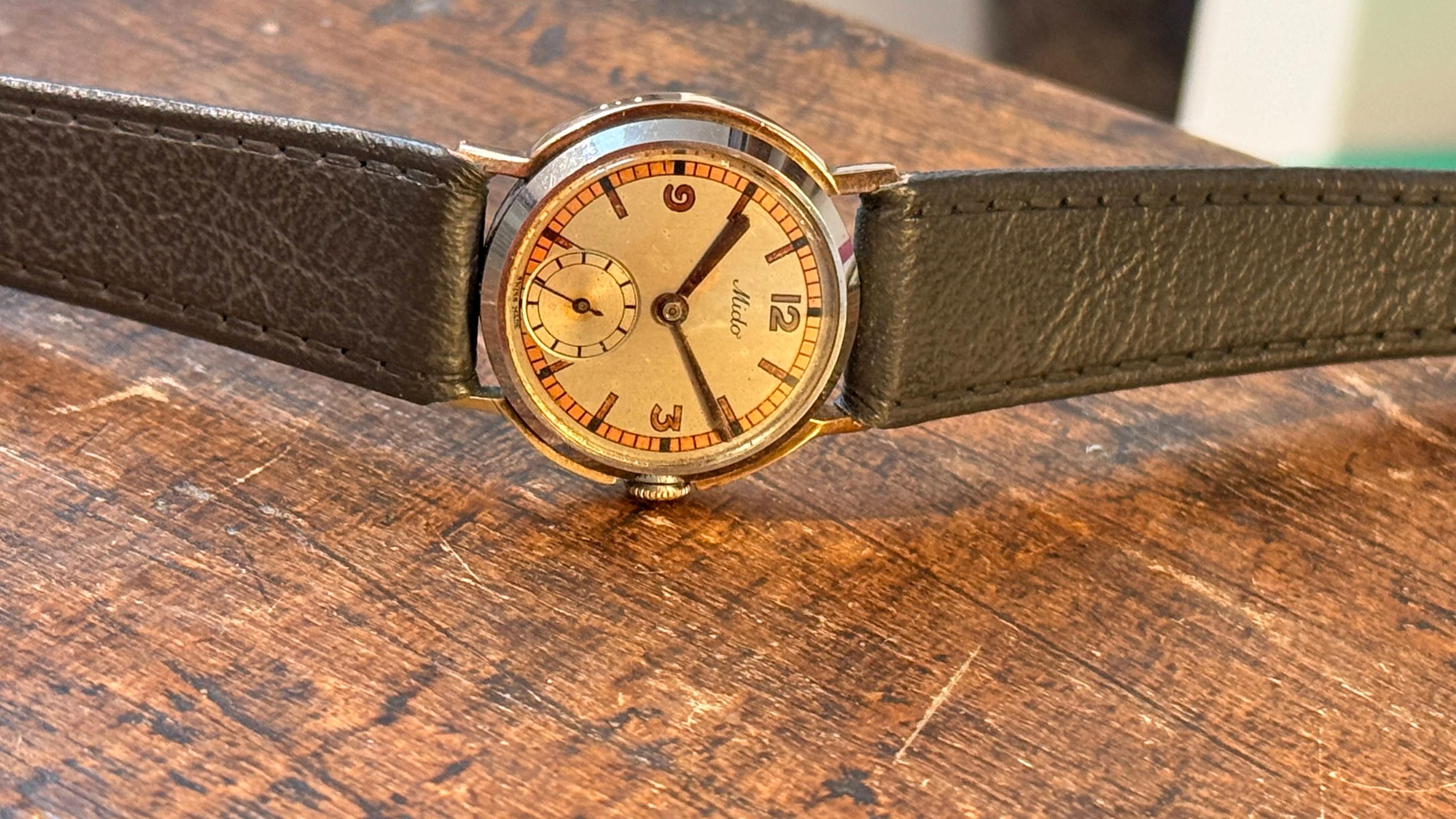 Vintage Mido Multifort Mechanical Watch 29mm Sector Dial, Collectible ...