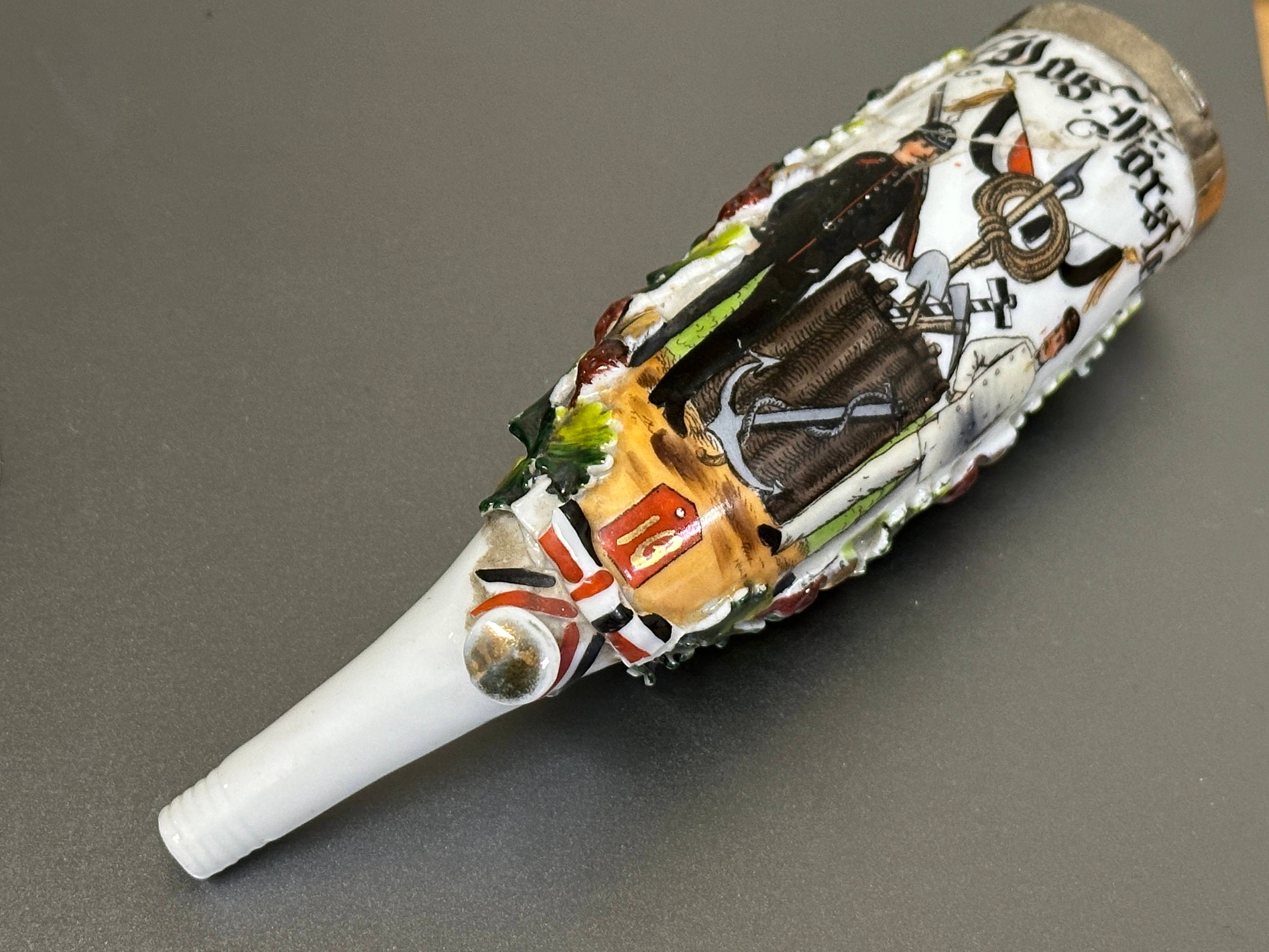 Antique Imperial Military Regimental Hand Painted Porcelain Pipe - Etsy