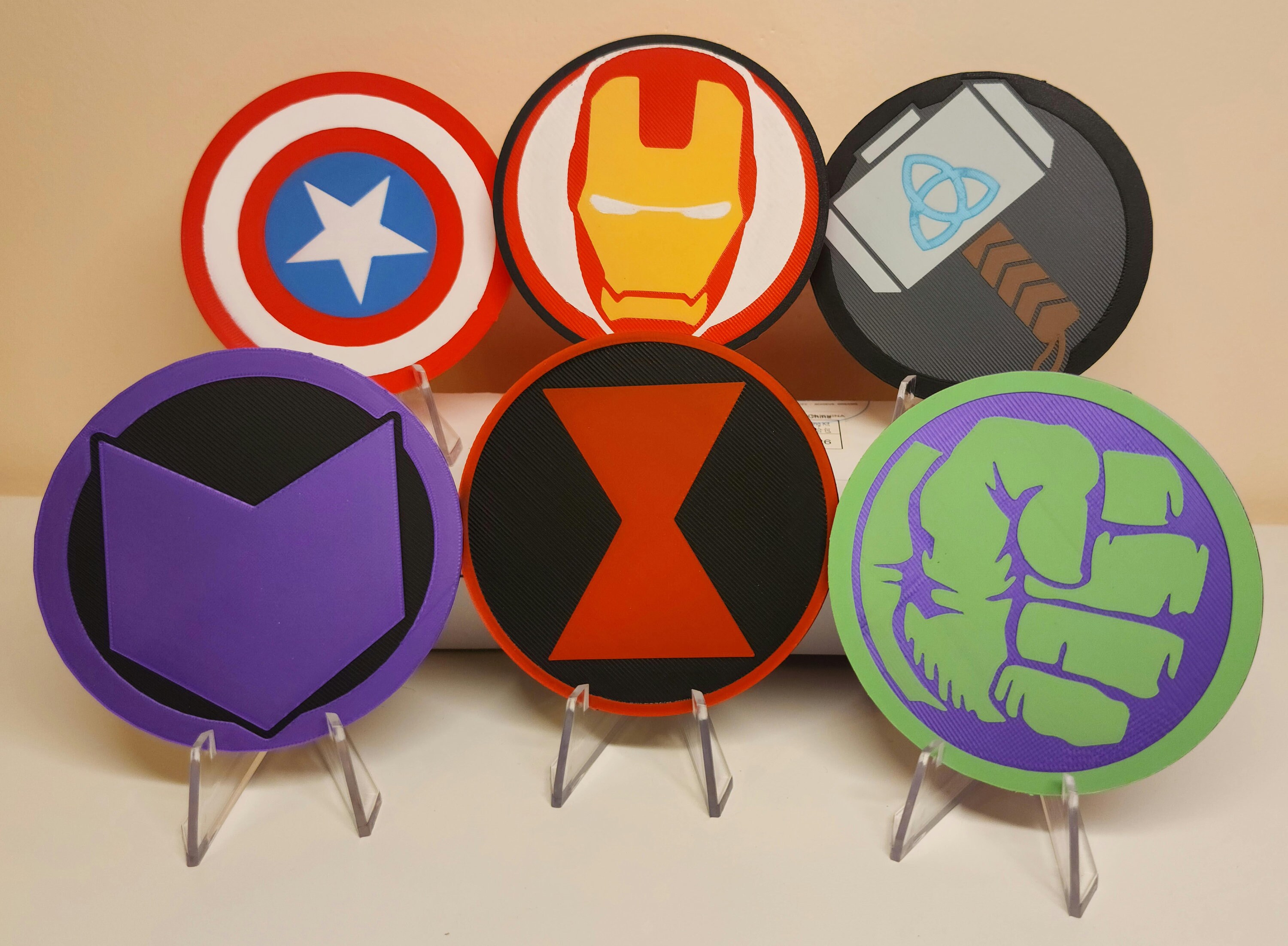 Marvel Avengers Coasters, Figure Stands, Home Decor, Personalized 3D ...