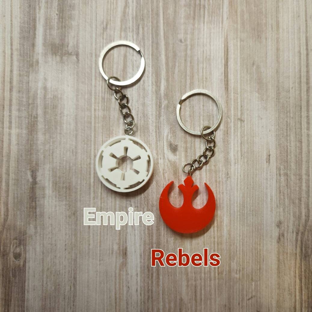 Star Wars Keychains 3d Printed, Backpack Charms, Custom Color Choices ...