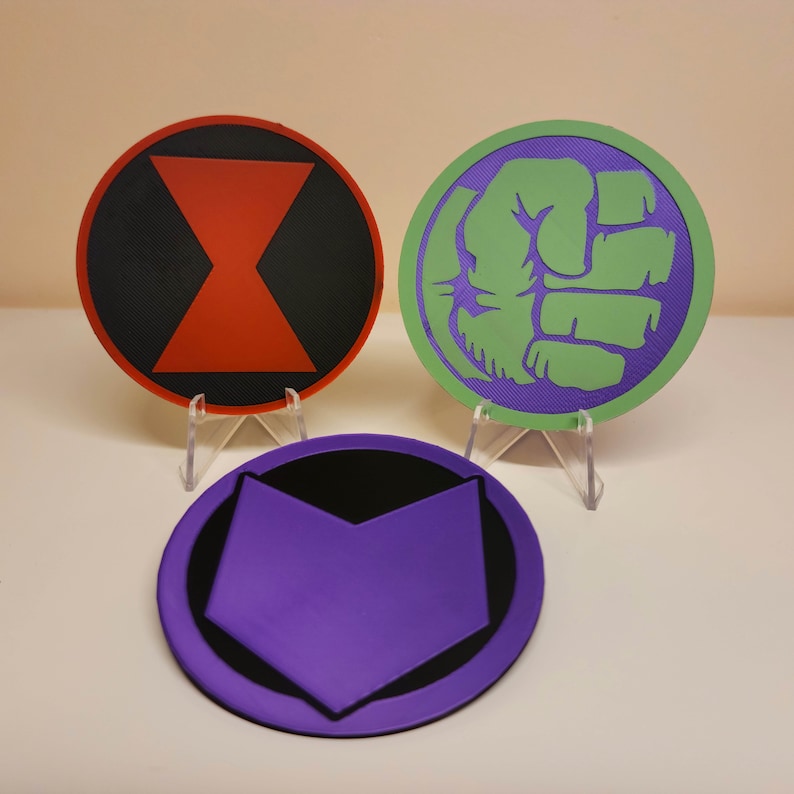 Marvel Avengers Coasters, Figure Stands, Home Decor, Personalized 3D ...