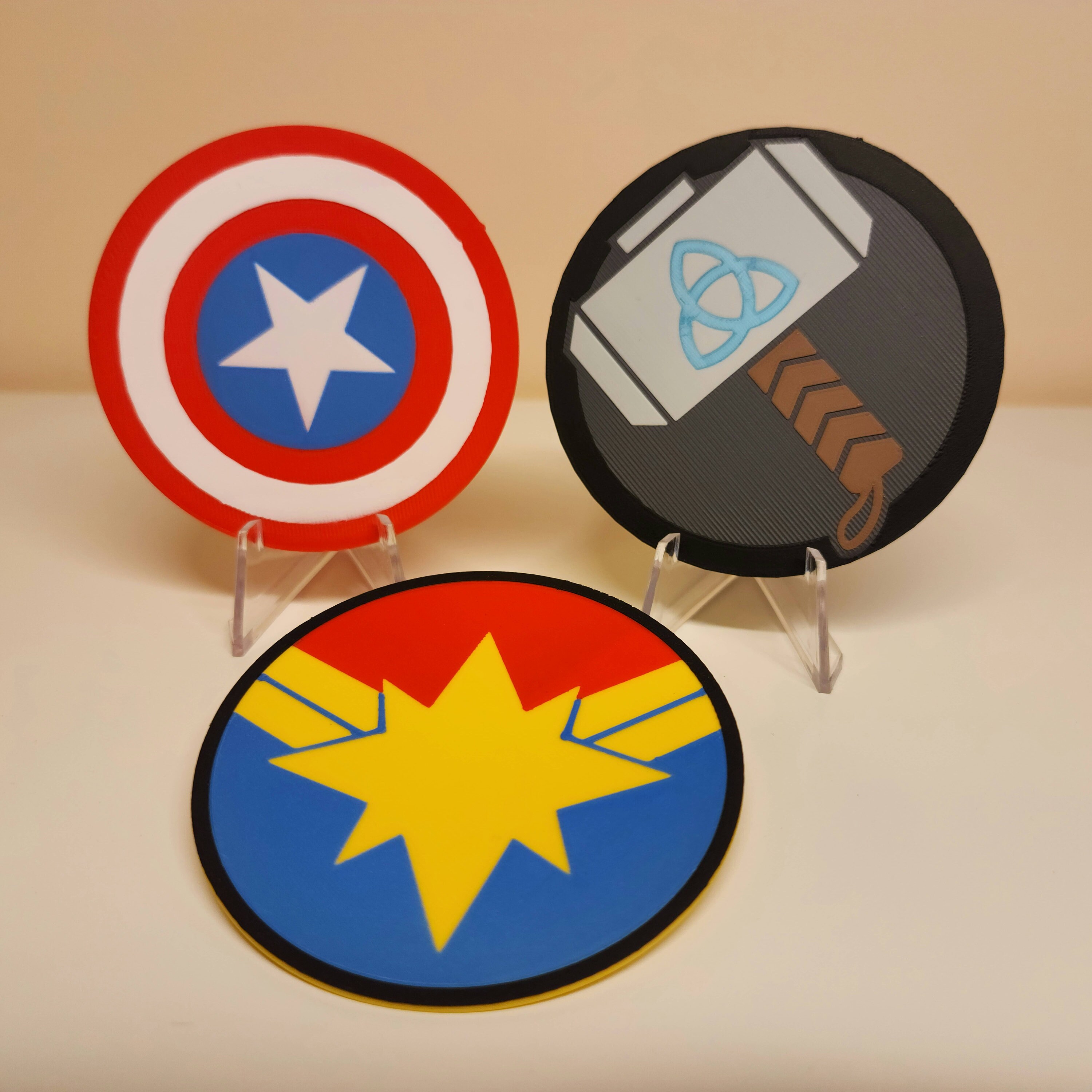 Marvel Avengers Coasters, Figure Stands, Home Decor, Personalized 3D ...