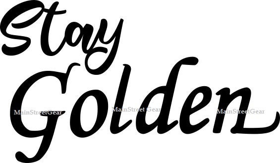 Golden Girls Inspired Stay Golden Svg Design *NOT A FONT - Etsy