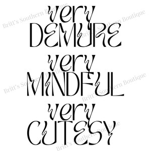 Very Demure Retro PNG Trendy PNG Design Popular PNG Design - Etsy