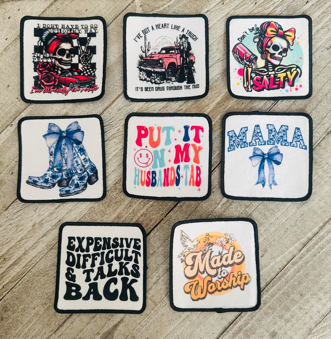 Trendy Trucker Hat Patch, Hat Bar, Iron on Patch for Trucker Hat, Iron ...