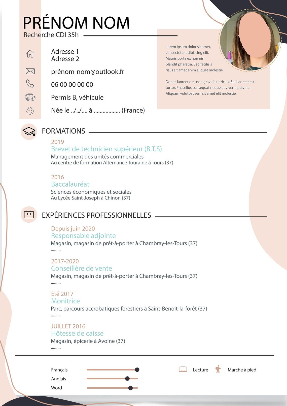 Creation of Tailor-made Curriculum Vitae | Etsy