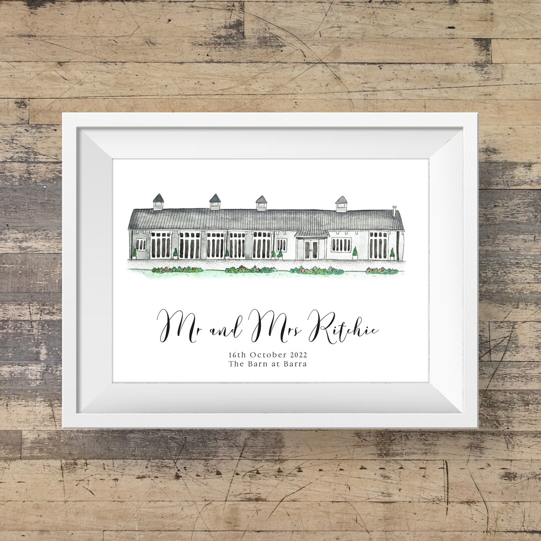 The Barn at Barra, Barra Barn, Wedding Gifts, Personalised Wedding Gift ...