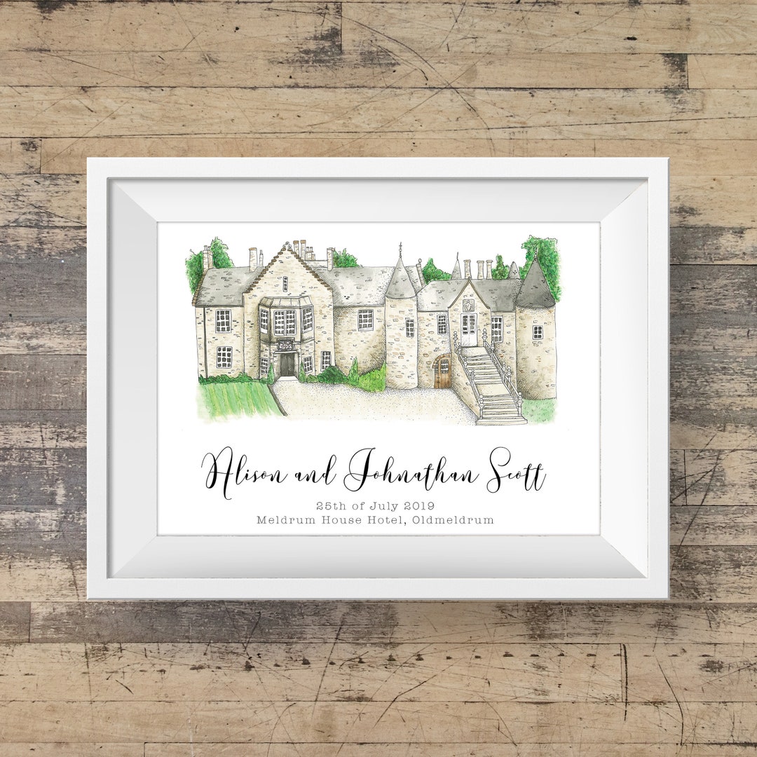 Meldrum House Hotel, Oldmeldrum, Personalised Wedding Gift ...