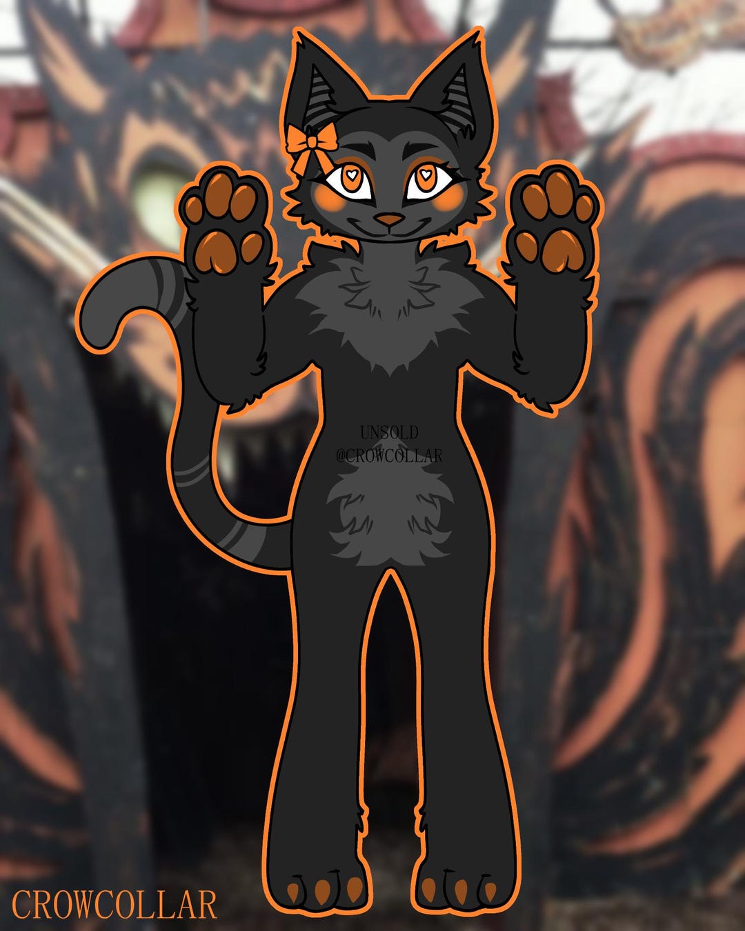 Creepy Cat Adopt Etsy