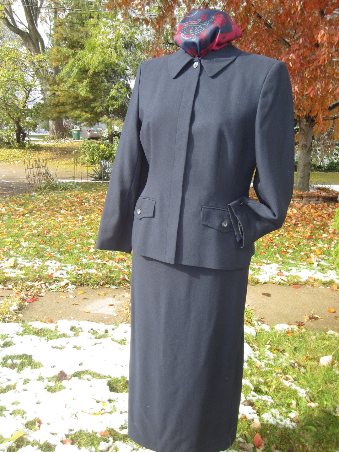 Laura Ashley Suit,1980's/90's Does the 1950's/ in This Classic Kim ...