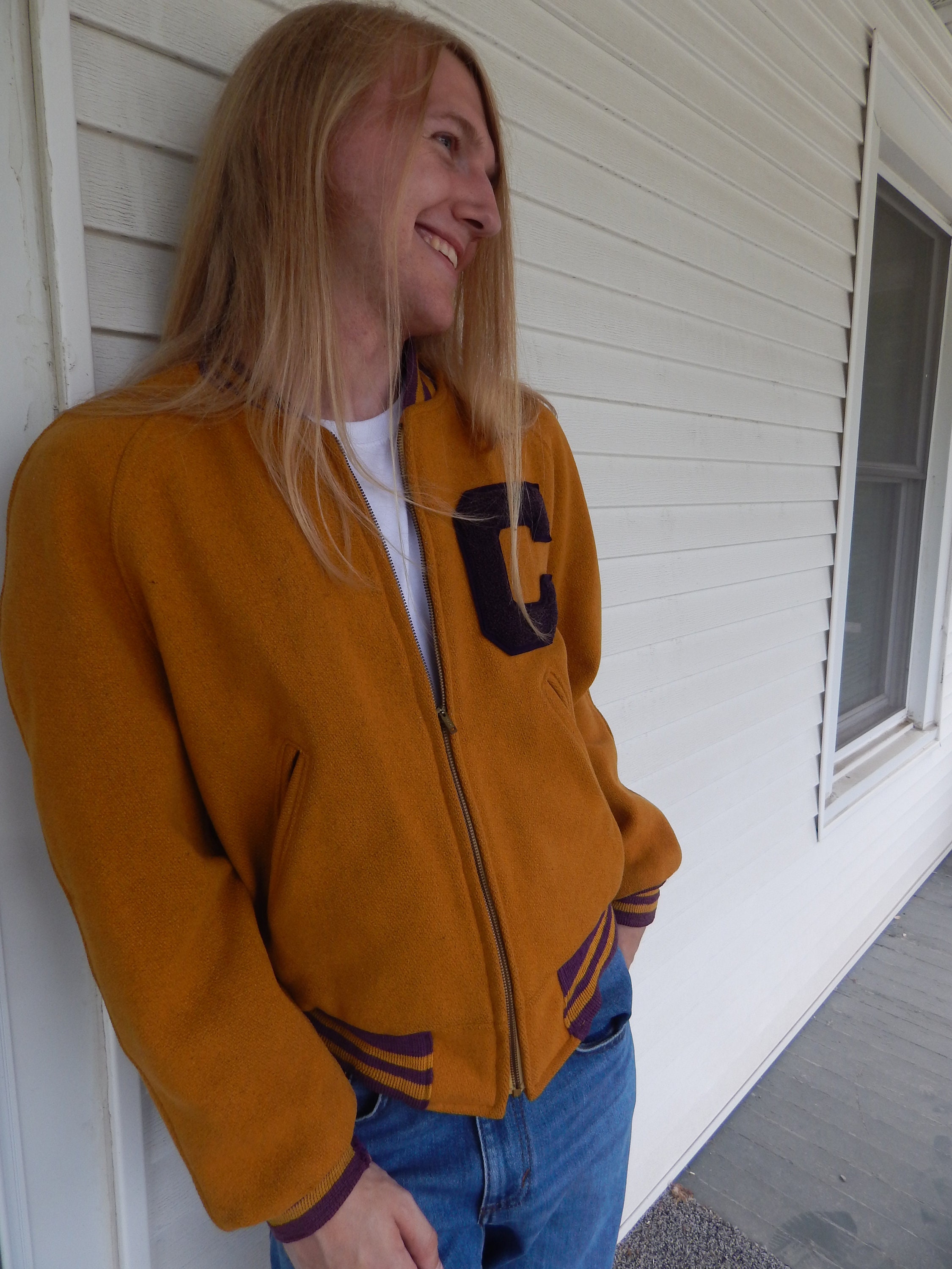 1950's Letter Jacket ,high School Letter Jacket, 100% Wool, USA Made ...