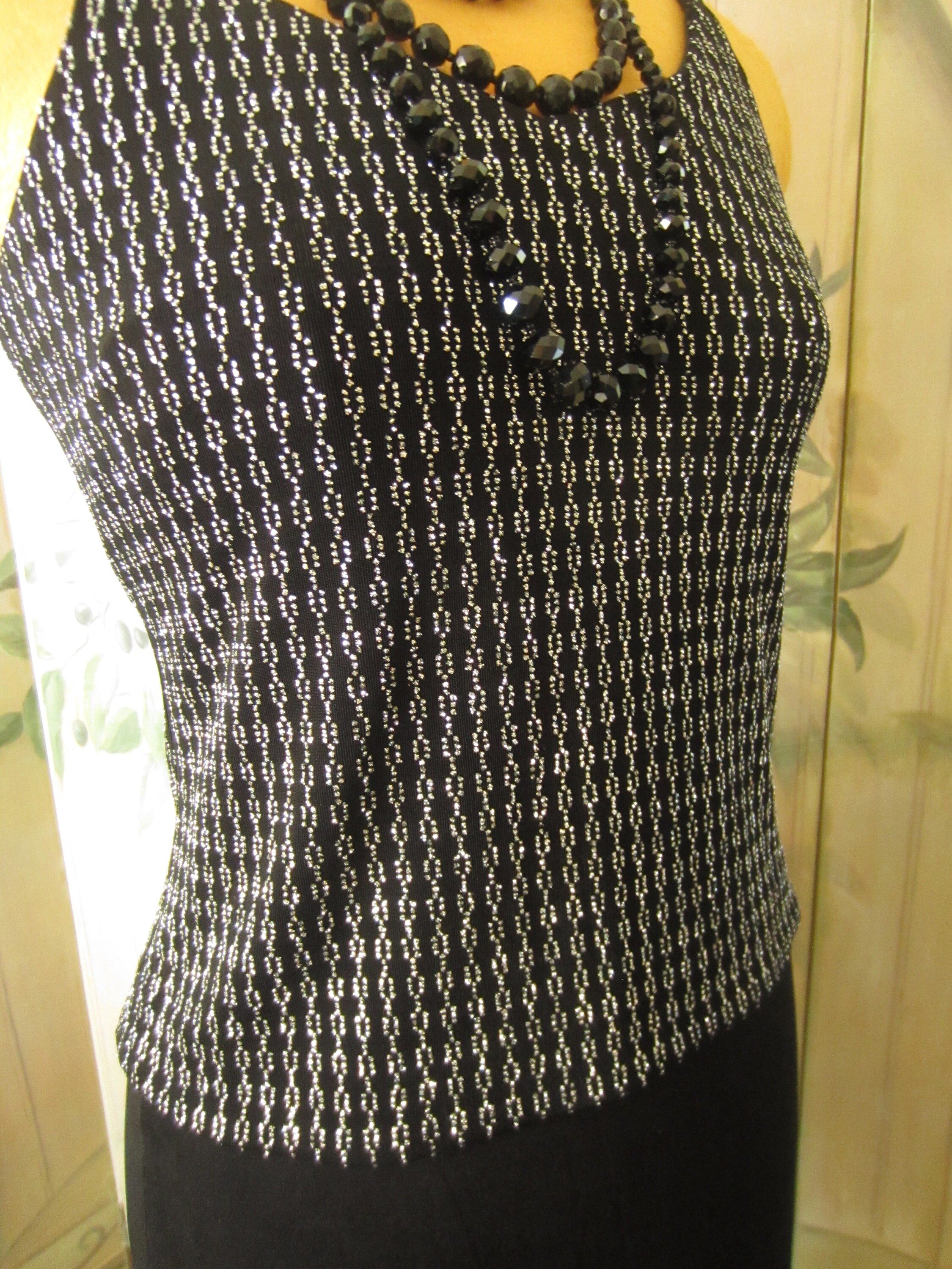ALEX Formal Y2K Stretch Knit Tank Bodice With Black and - Etsy