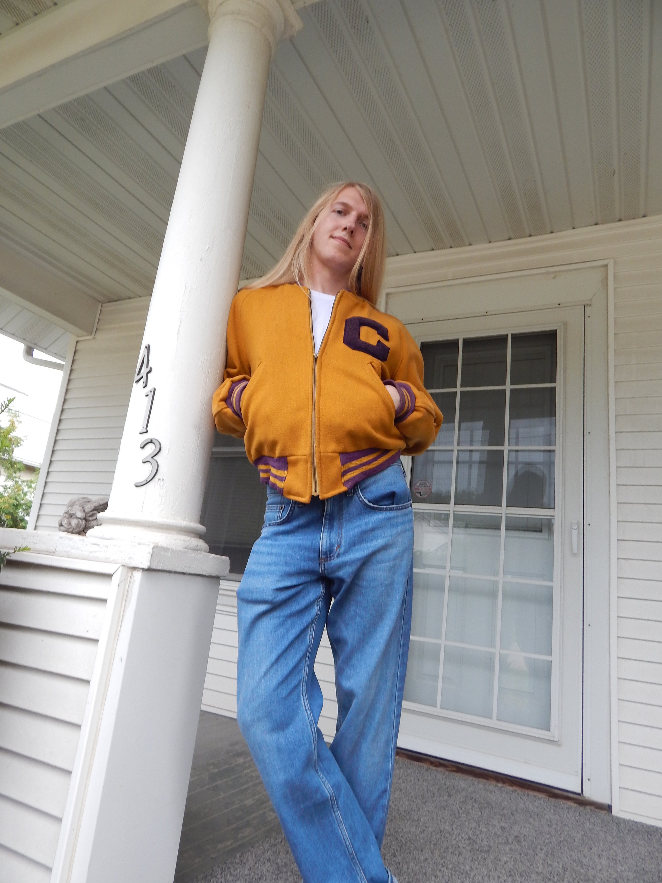 1950's Letter Jacket ,high School Letter Jacket, 100% Wool, USA Made ...