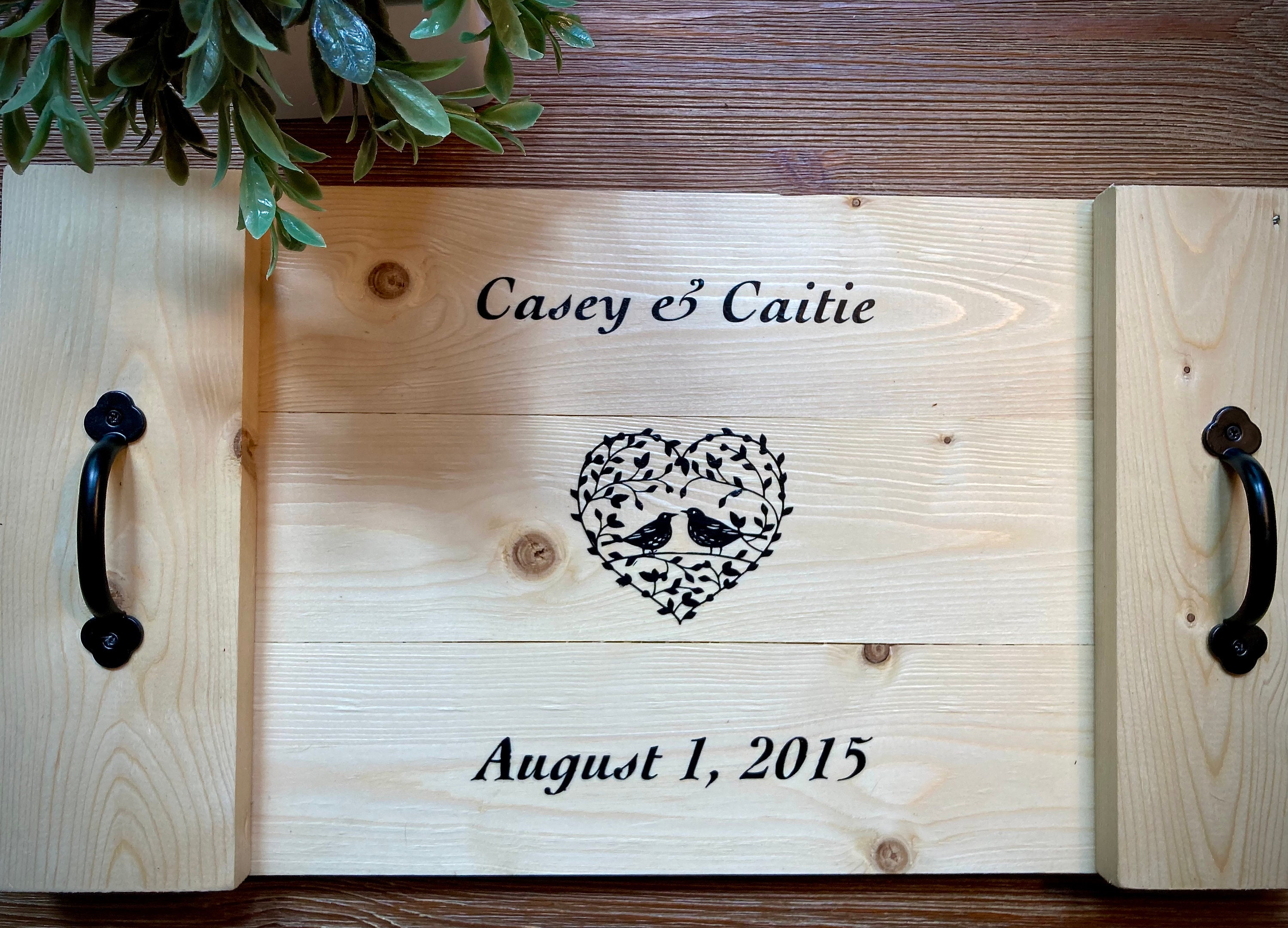 Personalized Serving Tray With Handles Custom Tray Names - Etsy UK