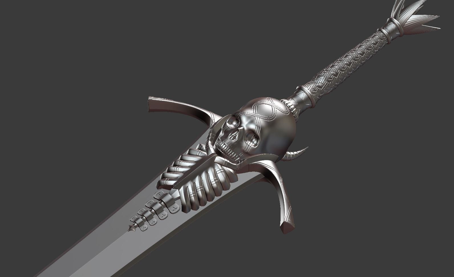 DMC5 Devil May Cry 5 Dante Rebellion sword 3D model | Etsy