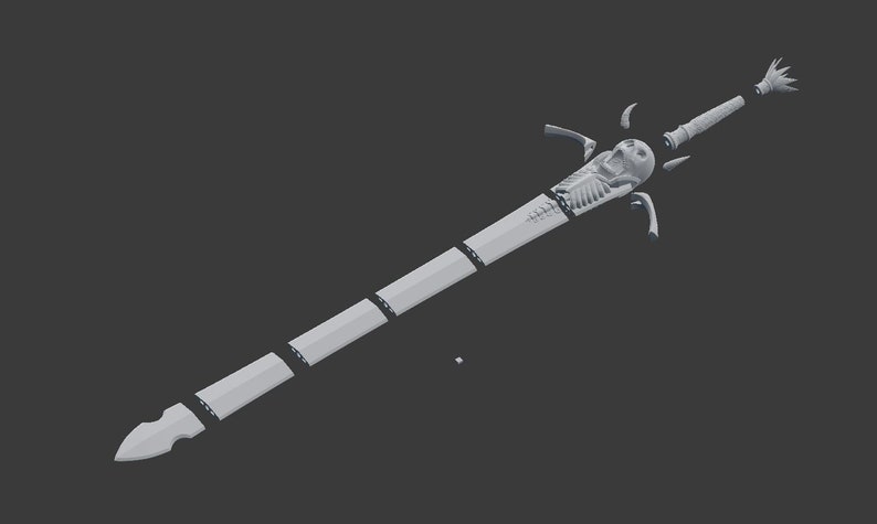 DMC5 Devil May Cry 5 Dante Rebellion sword 3D model | Etsy