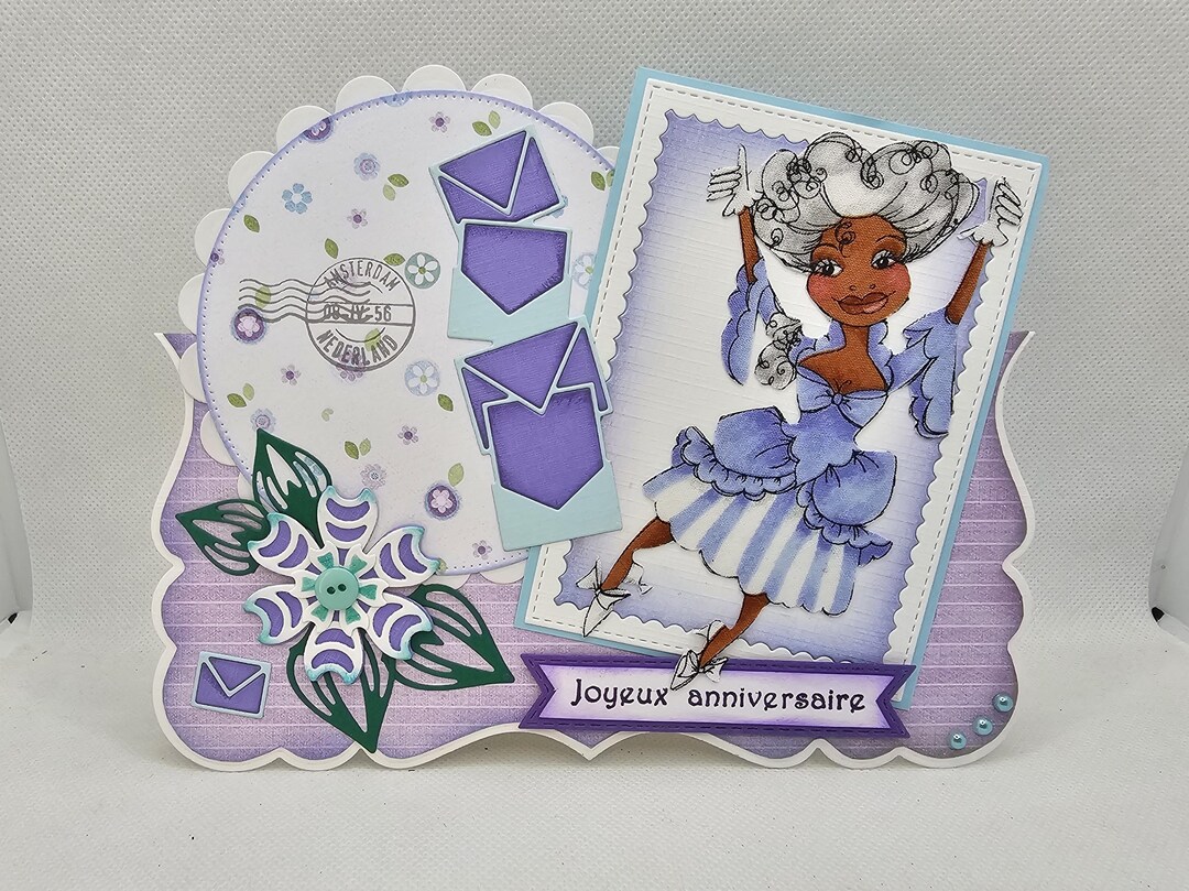 Handmade Princess Birthday Card, Birthday Card With Princess, Handmade ...