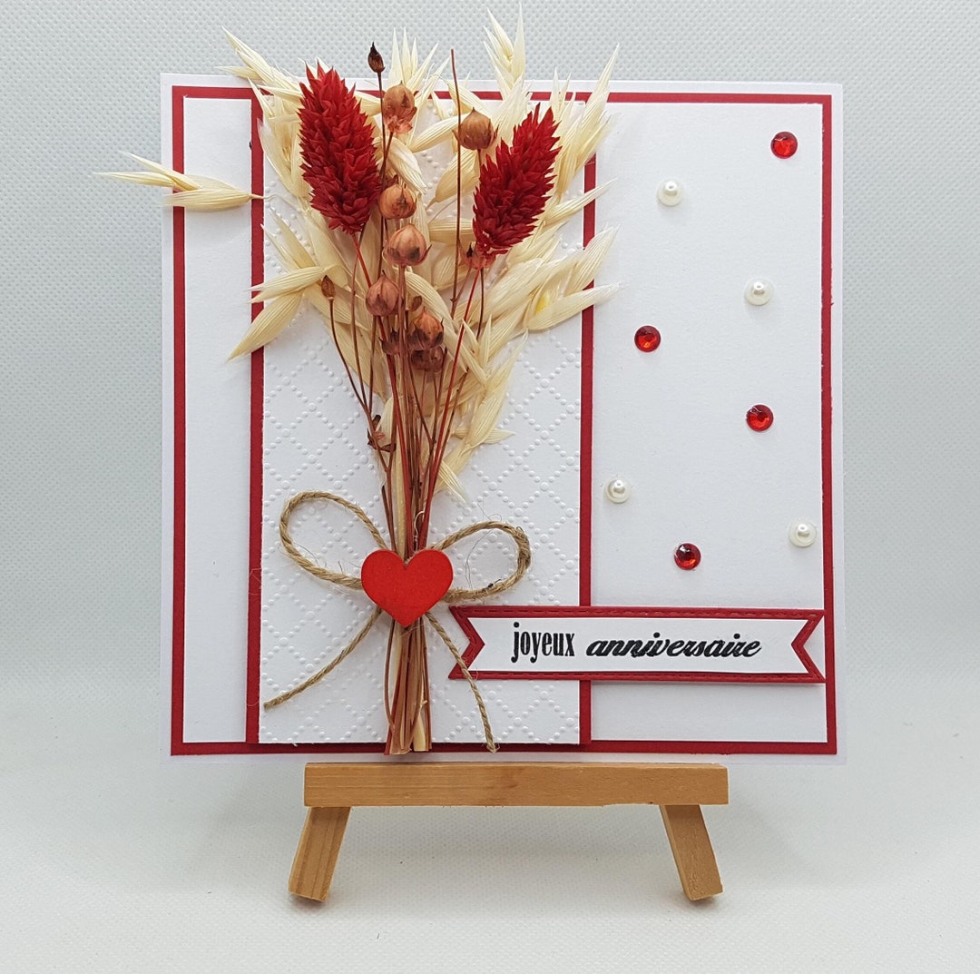 Flowery Birthday Card, Flowery Card, Handmade Women's Birthday Card ...