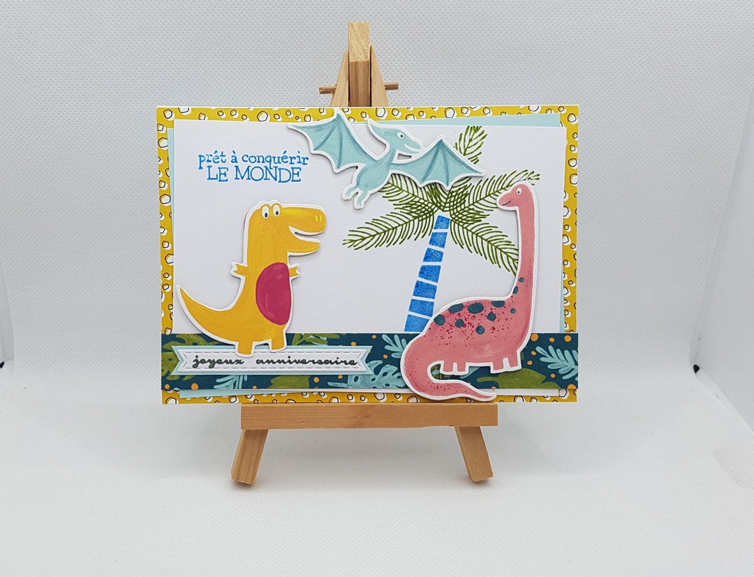 Dinosaur Birthday Card for Little Boy, Dinosaur Themed Birthday Card ...