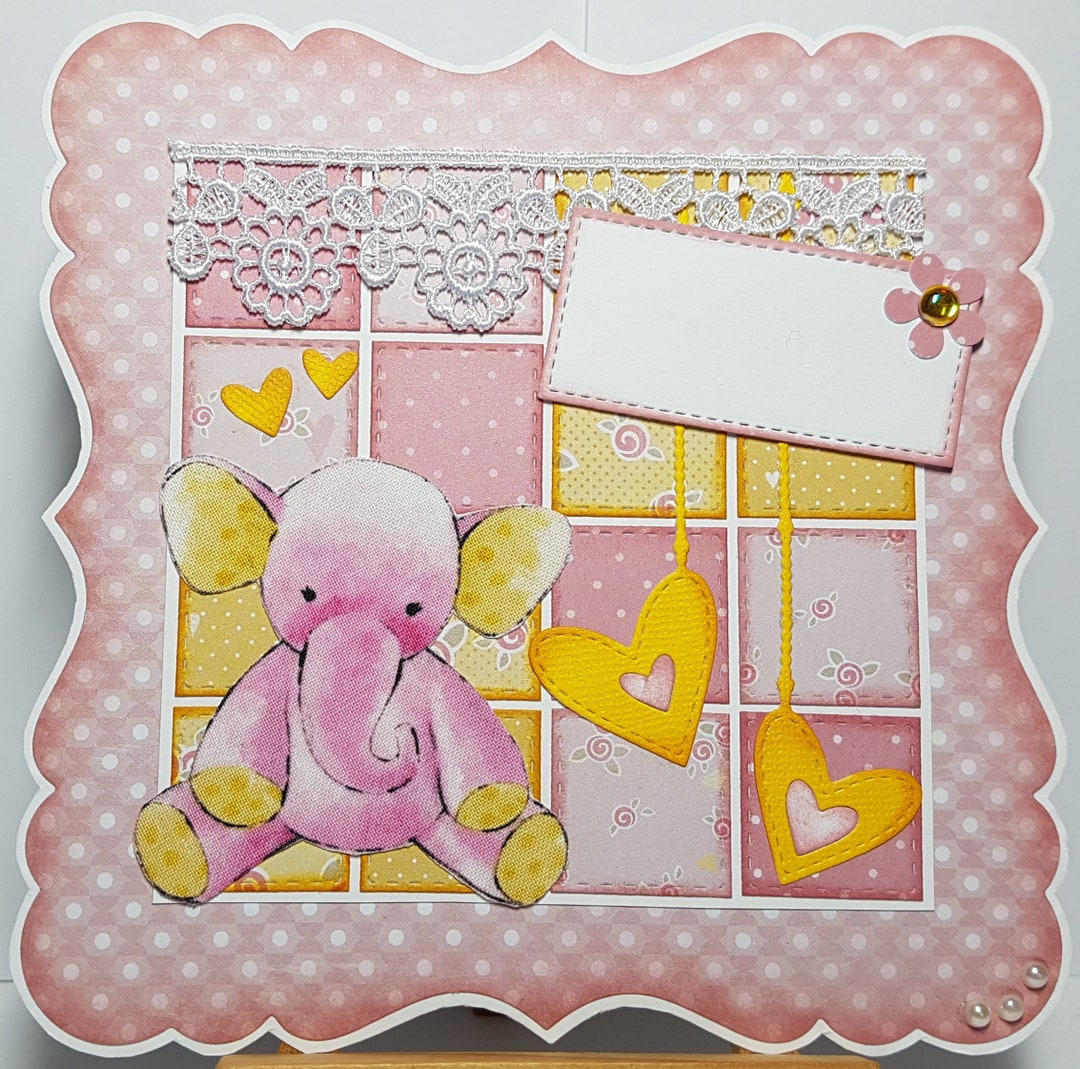 Birth Card for Girl, Congratulations Card for Birth of Girl, Birth Card ...