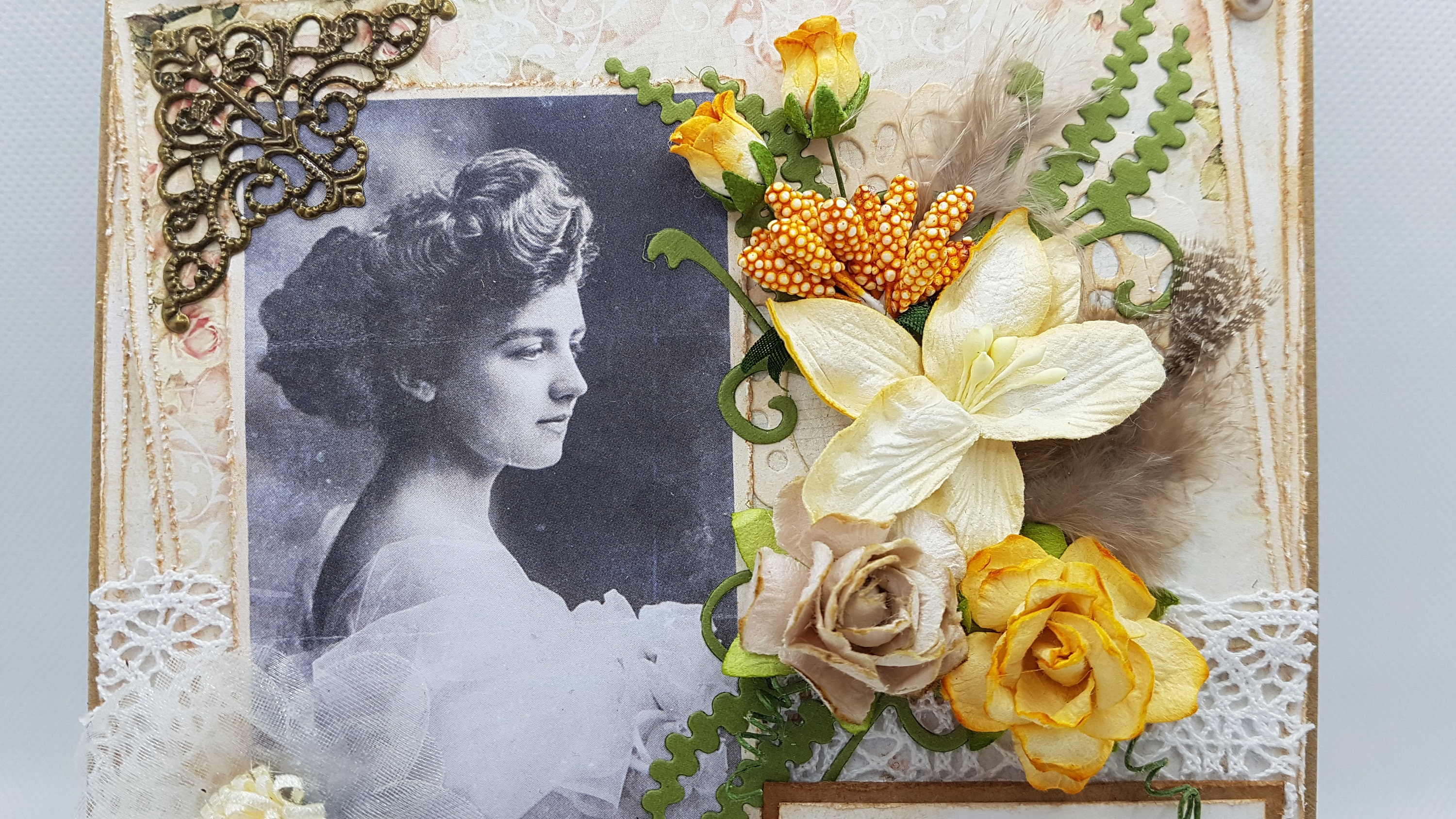 Vintage Woman Card, Woman Birthday Card, Vintage Birthday Card, Woman ...