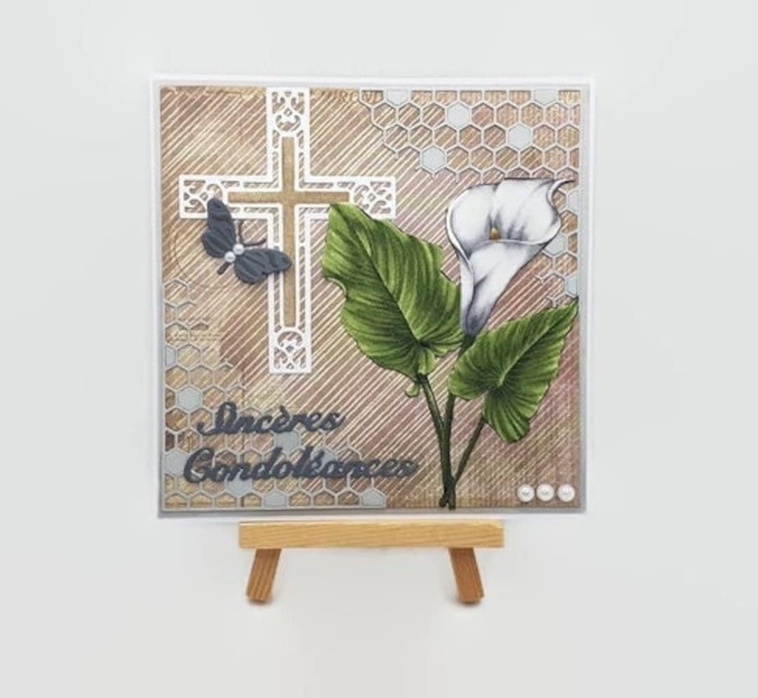 Condolence Card, Sincere Condolence Card, Handmade Condolence Card ...