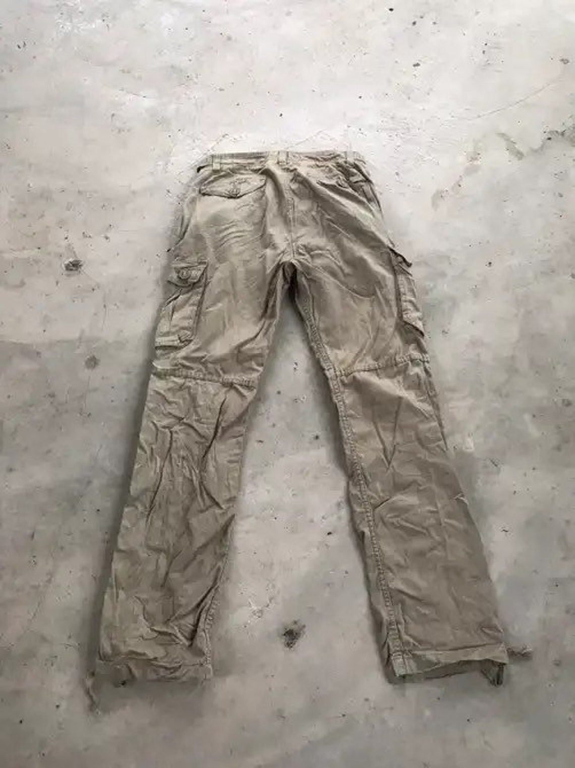RARE Vintage Back Numbers Cargo Pants Multipocket Parachute Style /size ...