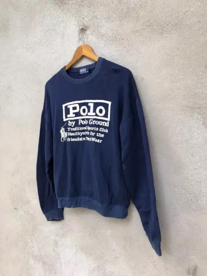 Vintage Polo Ground Like Polo Ralph Lauren Sweatshirt - Etsy