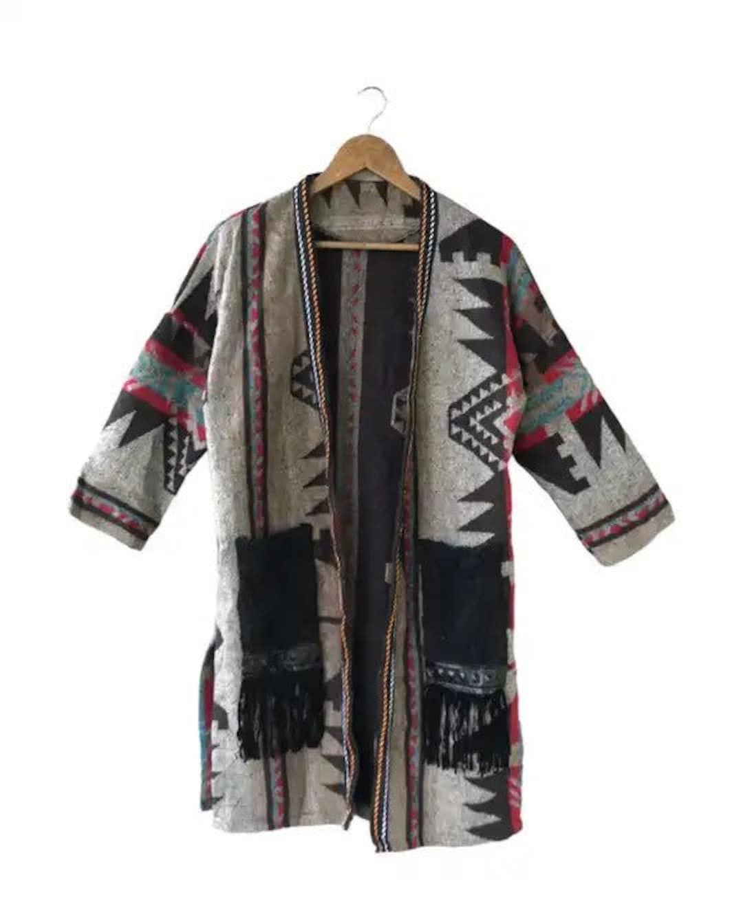 Vintage Native American Cardigan Jacket - Etsy